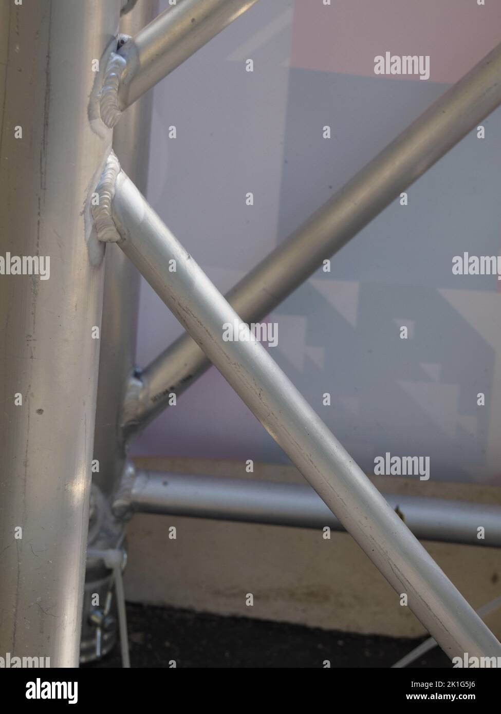 welded metal structure. Concept of engineering and architecture Stock ...