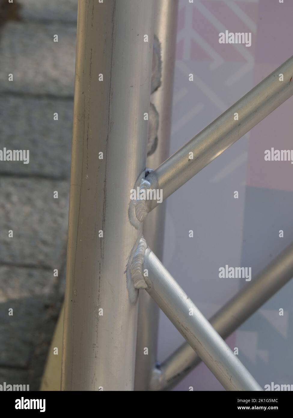 welded metal structure. Concept of engineering and architecture Stock ...