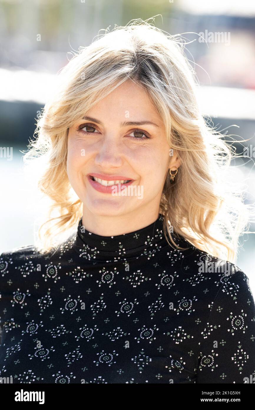Sabine Perraud attends the Ici tout commence photocall during the La ...