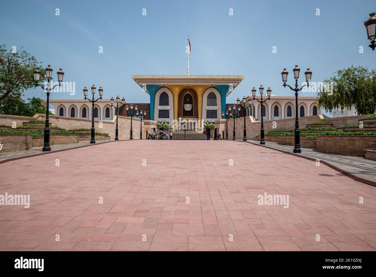 Al Alam Royal Palace, Old Muscat, Oman Stock Photo - Alamy