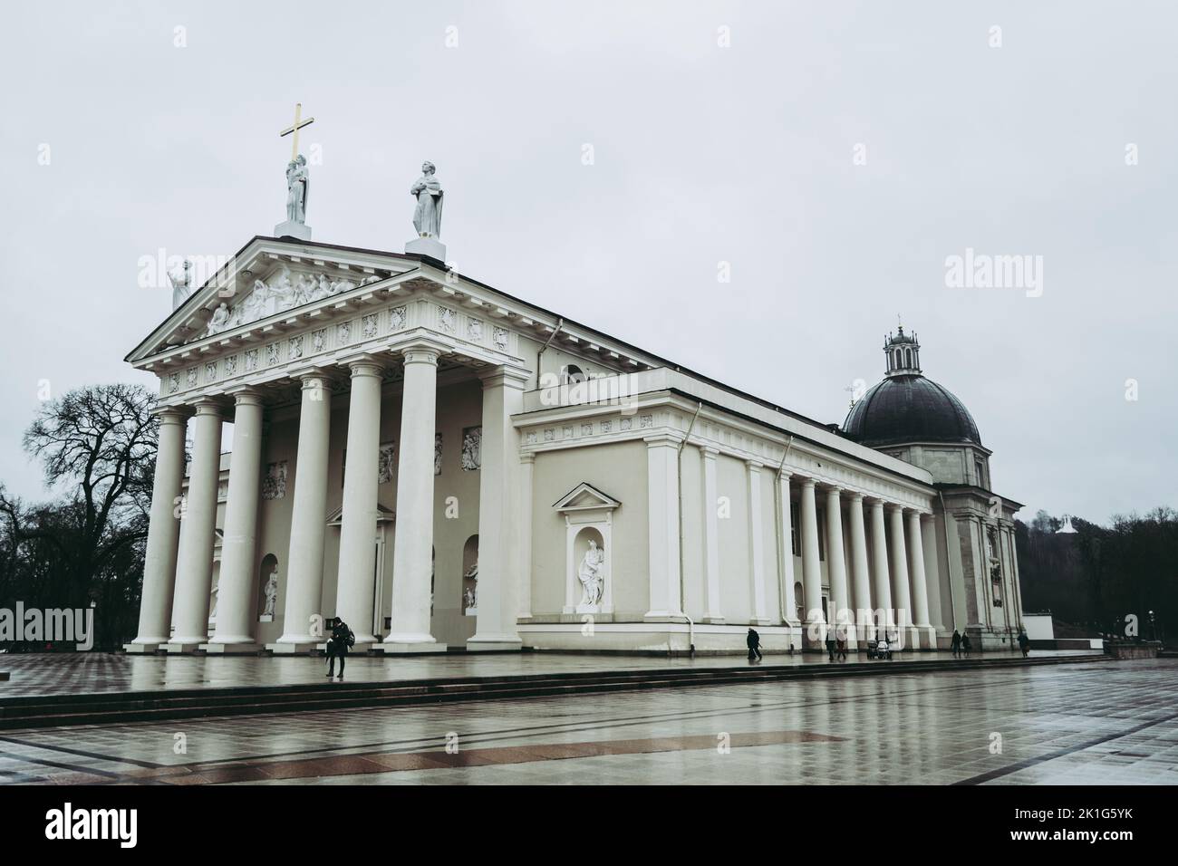 The Cathedral Basilica of St Stanislaus and St Ladislaus of Vilnius on ...
