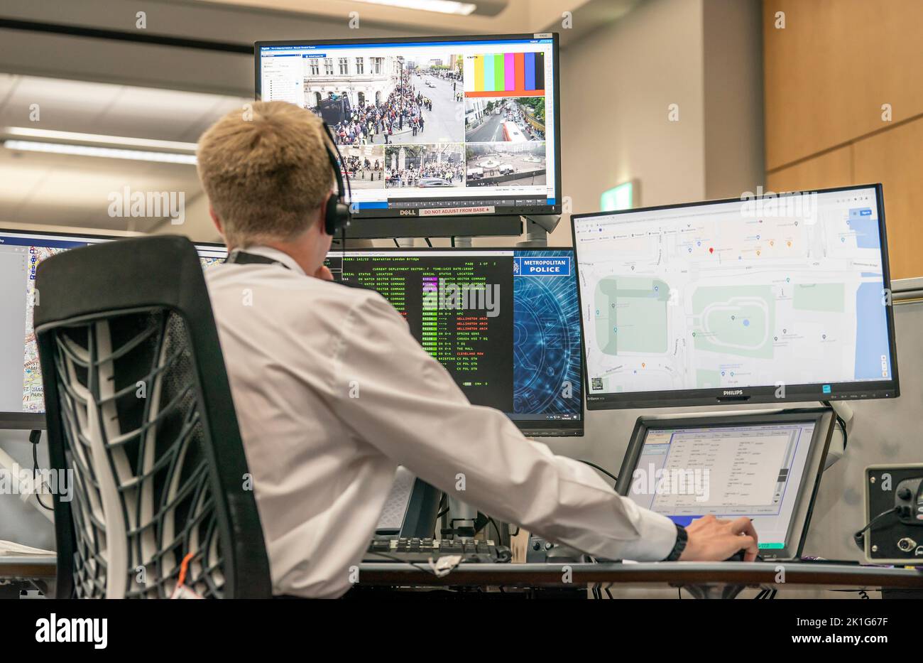 CCTV cameras inside the Metropolitan Police's Specialist Operations ...