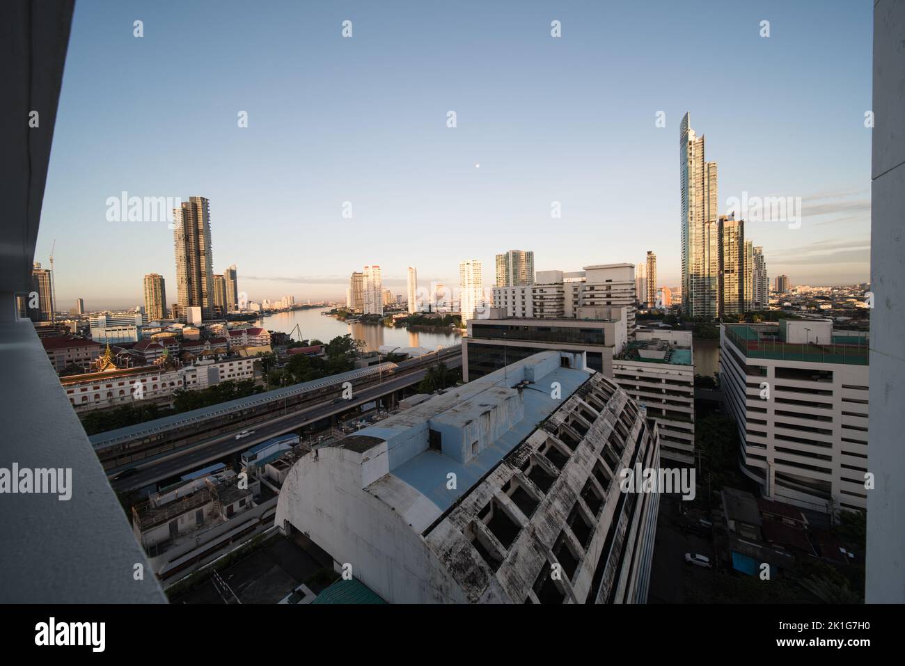 Bangkok Thailand silom bang rak at the morning Stock Photo - Alamy
