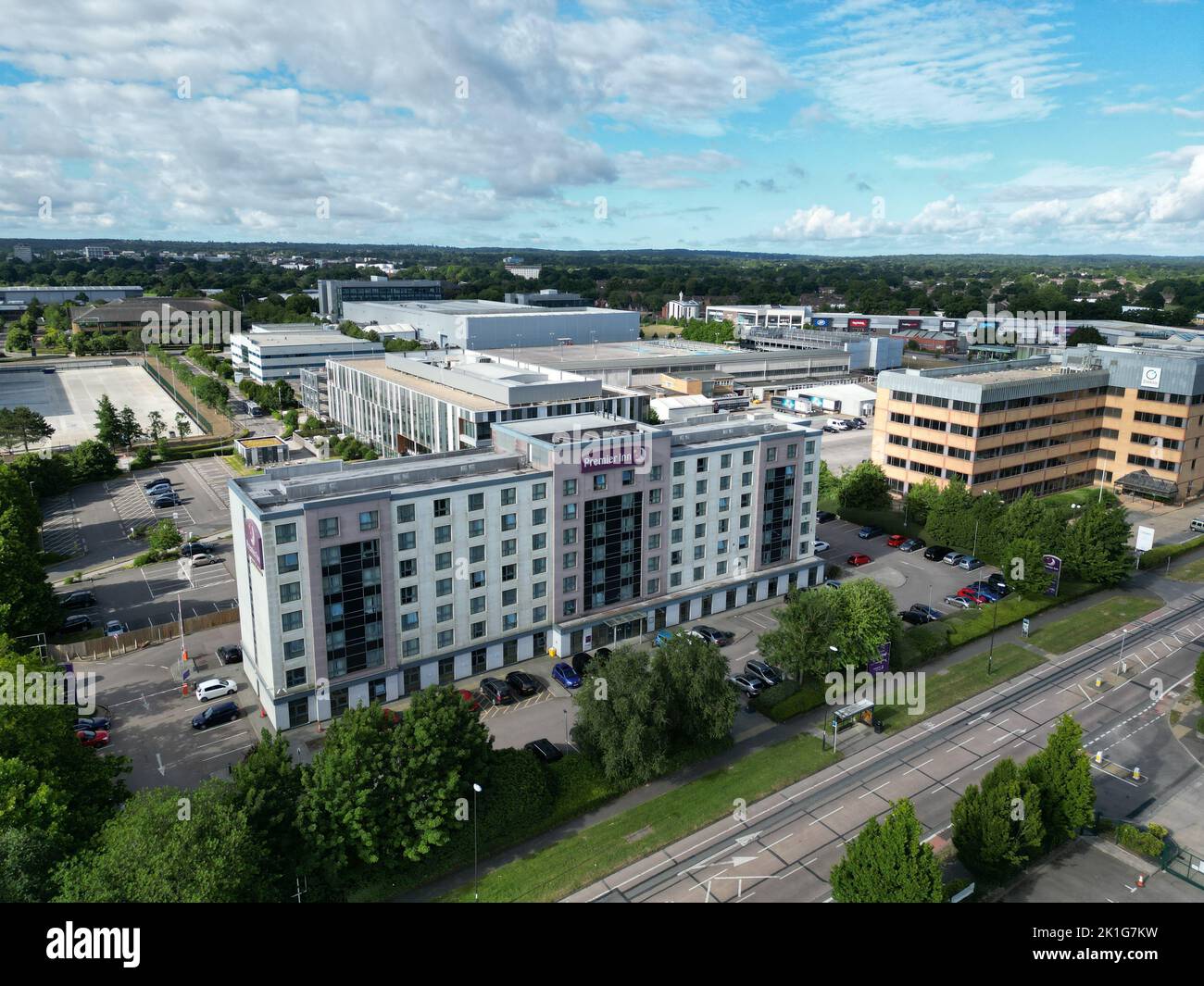 An aerial view of the Premier Inn London Gatwick Airport (Manor Royal ...