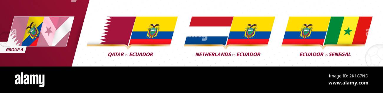 Ecuador football team games in group A of International football ...