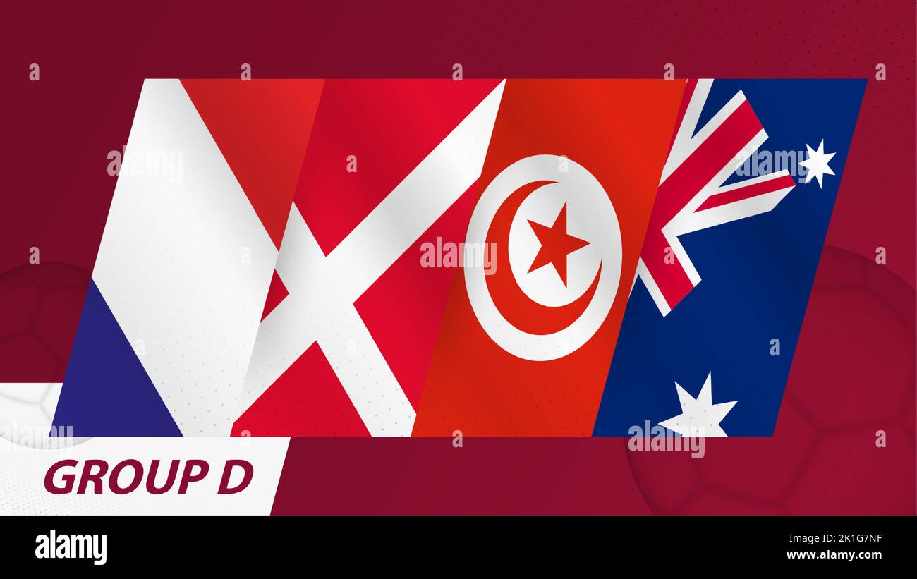 Group D Flags Of The International Football Tournament 2022 Abstract