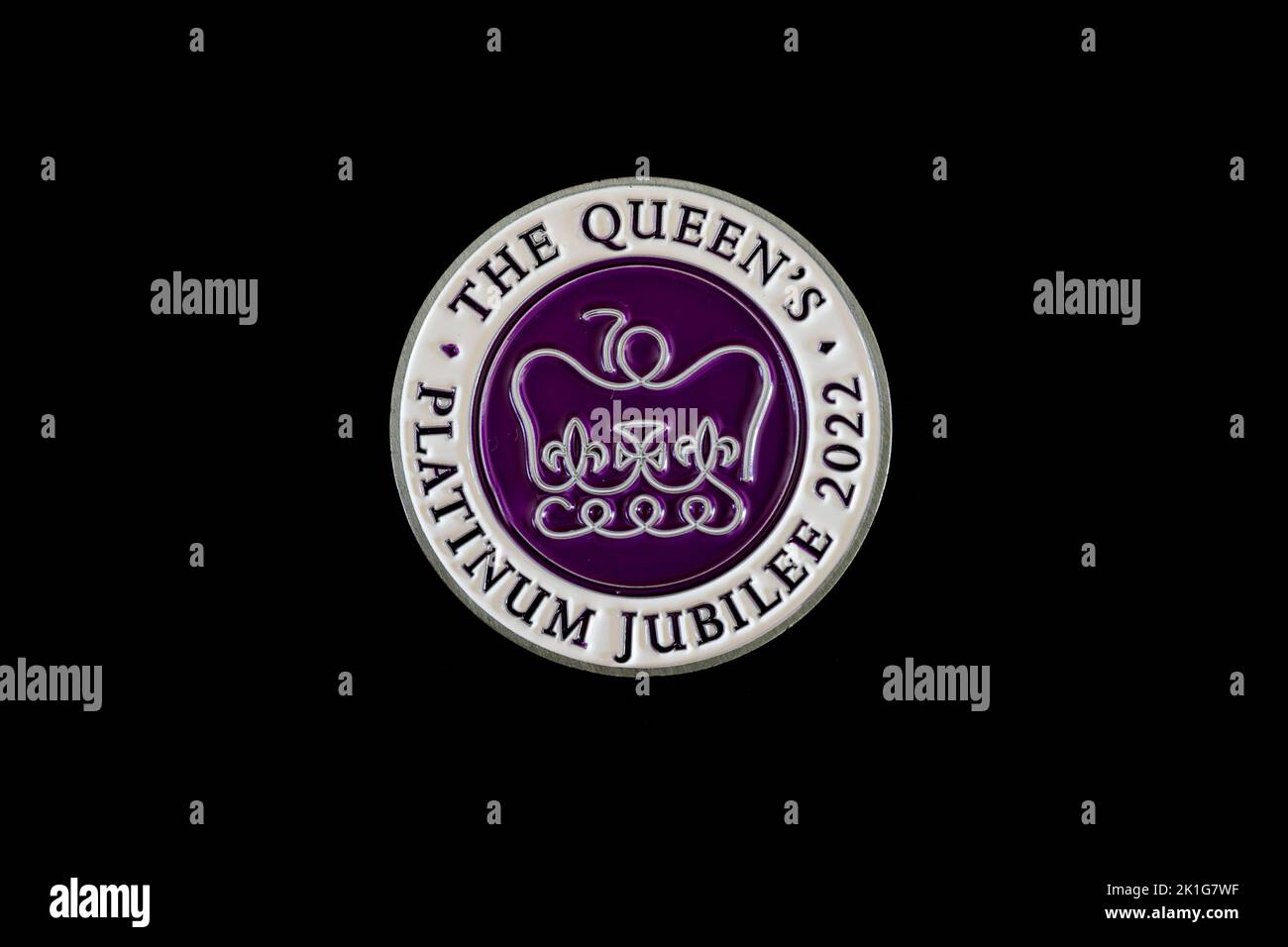 The Queens Platinum Jubilee Coin Stock Photo - Alamy