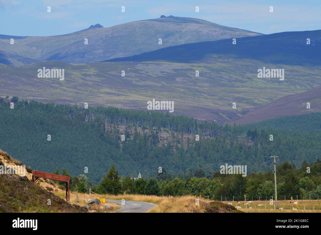 Glen Clunie near Braemar, The Cairngorms national park, Scotland Stock ...