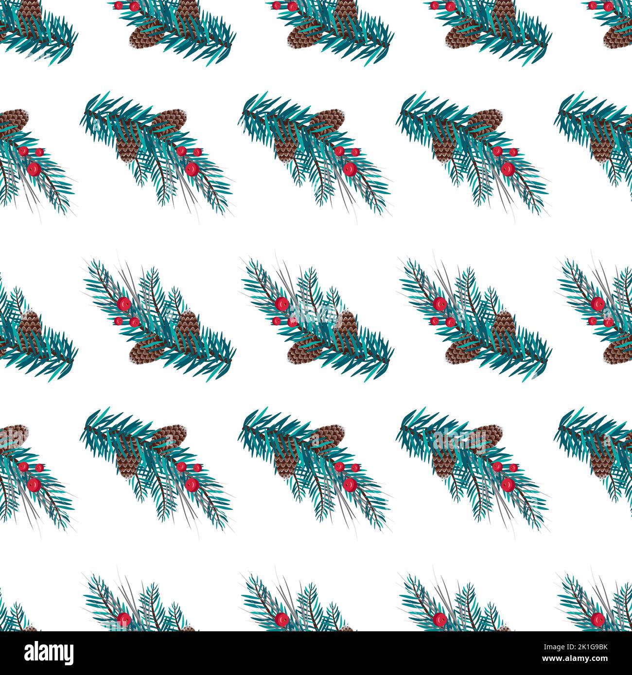 Red fir cones christmas Stock Vector Images - Alamy