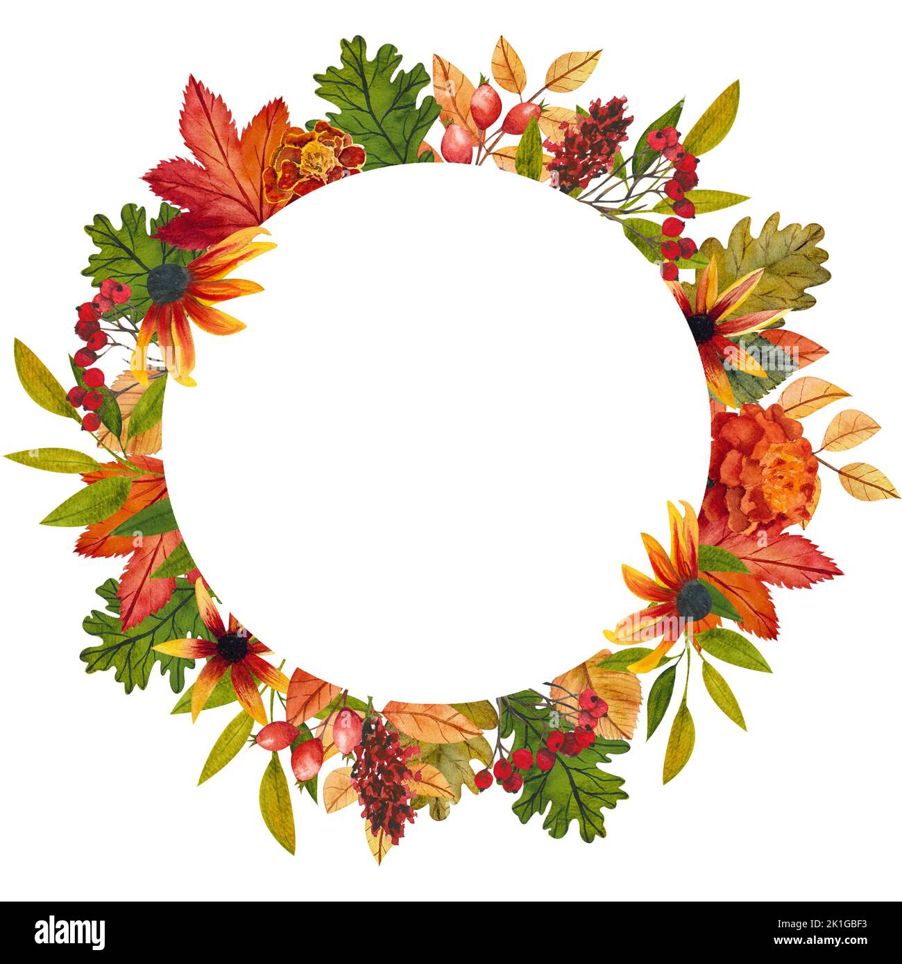 Seamless pattern berries leaves Cut Out Stock Images & Pictures - Alamy