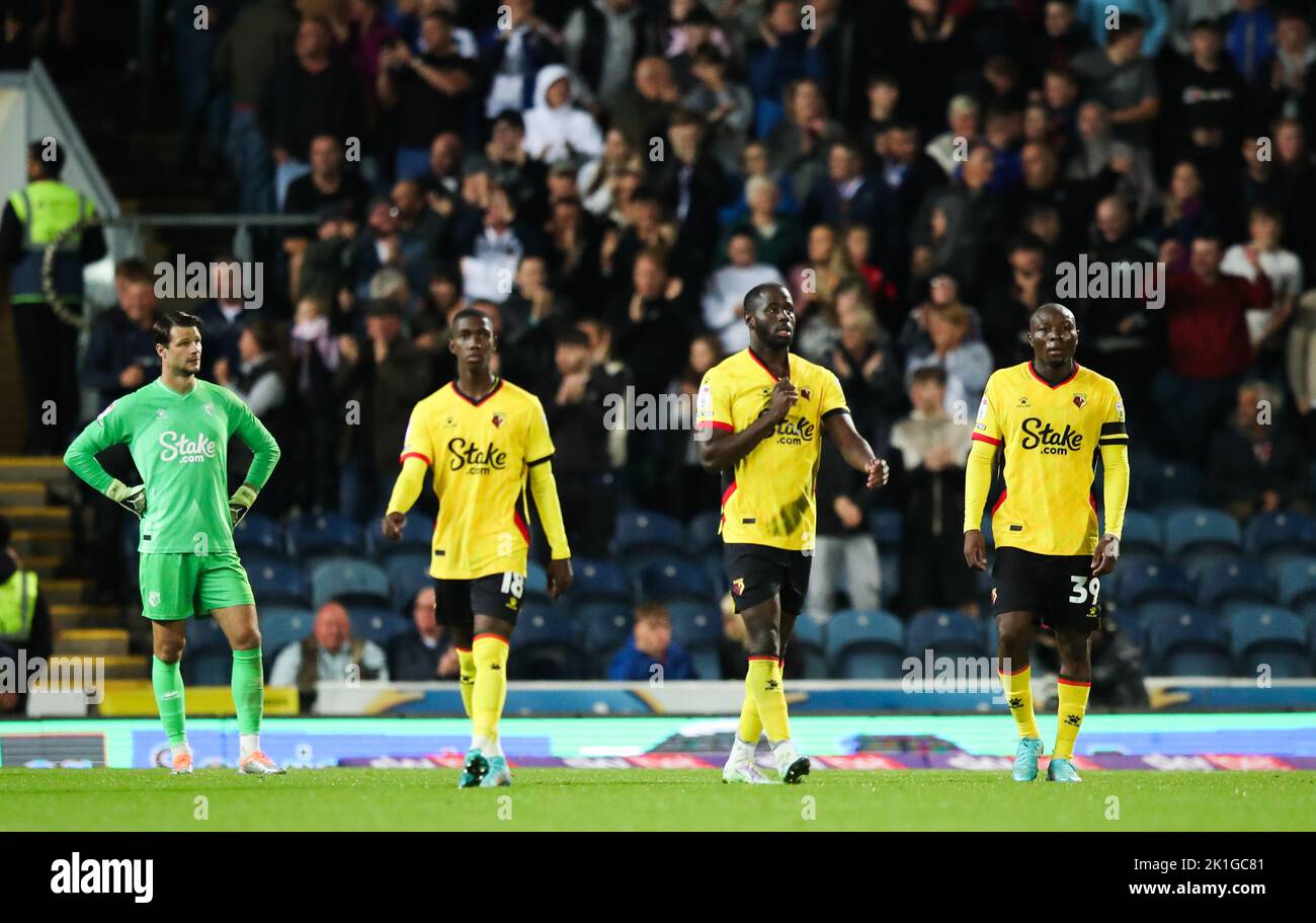 Watford goalkeeper Daniel Bachmann, Yaser Asprilla, Keinan Davis and ...