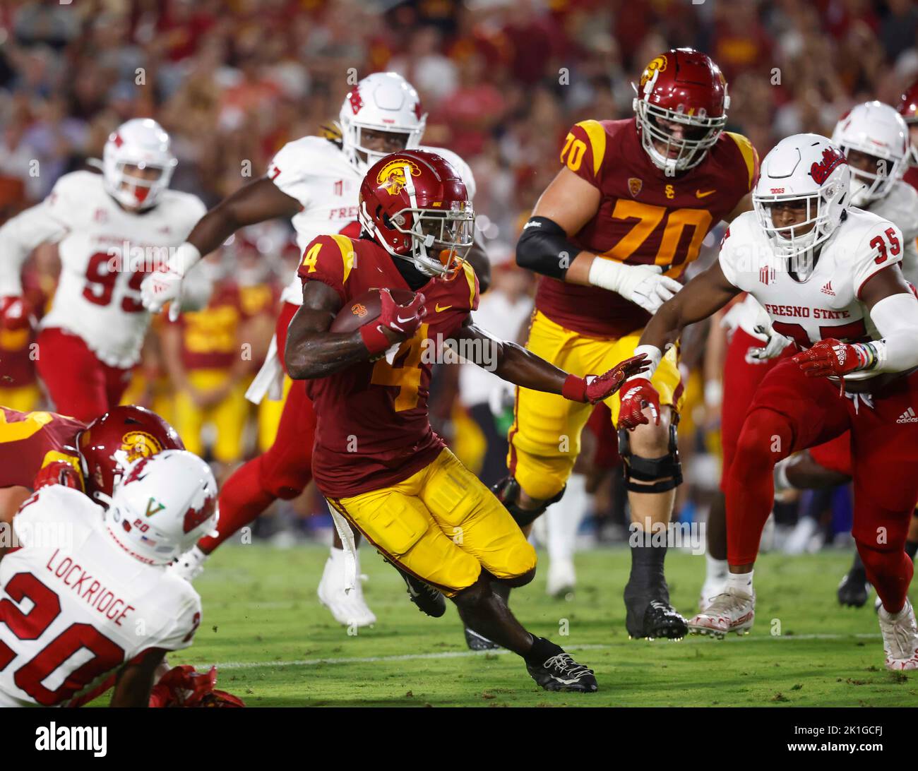 September 17, 2022 USC Trojans wide receiver Mario Williams #4 carries ...