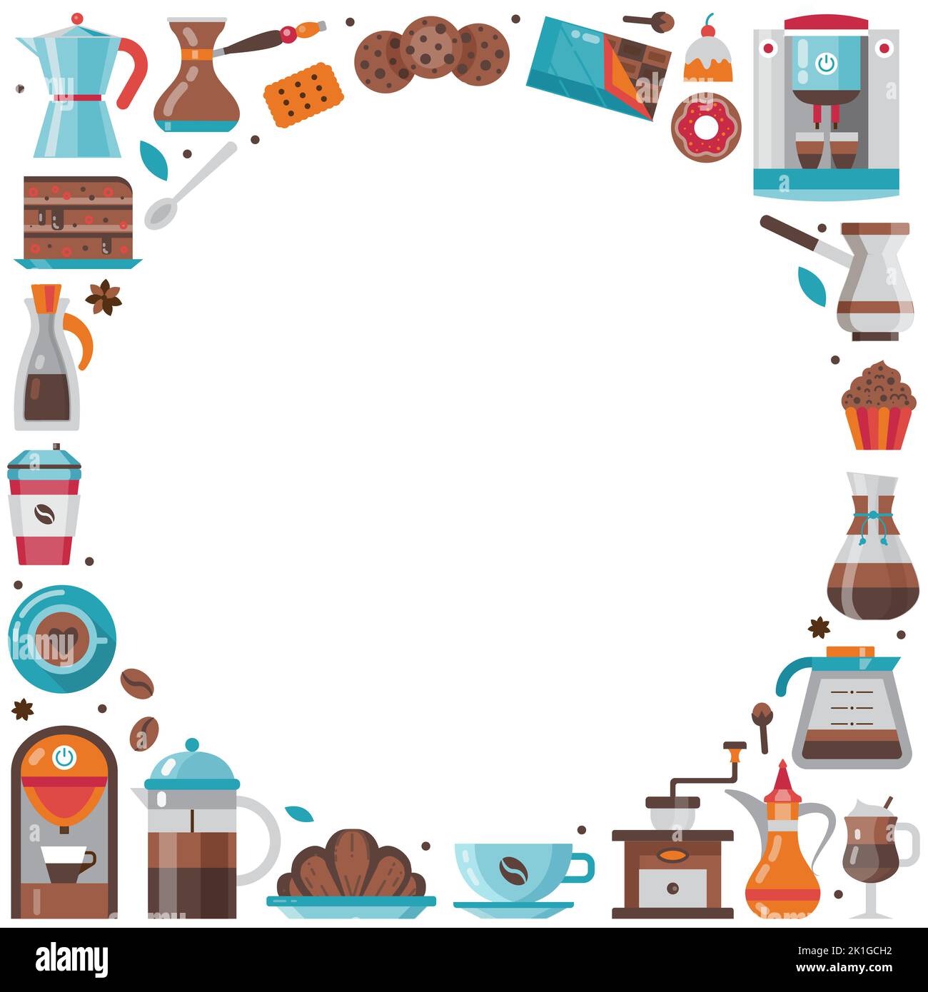 Pastry border Stock Vector Images - Alamy