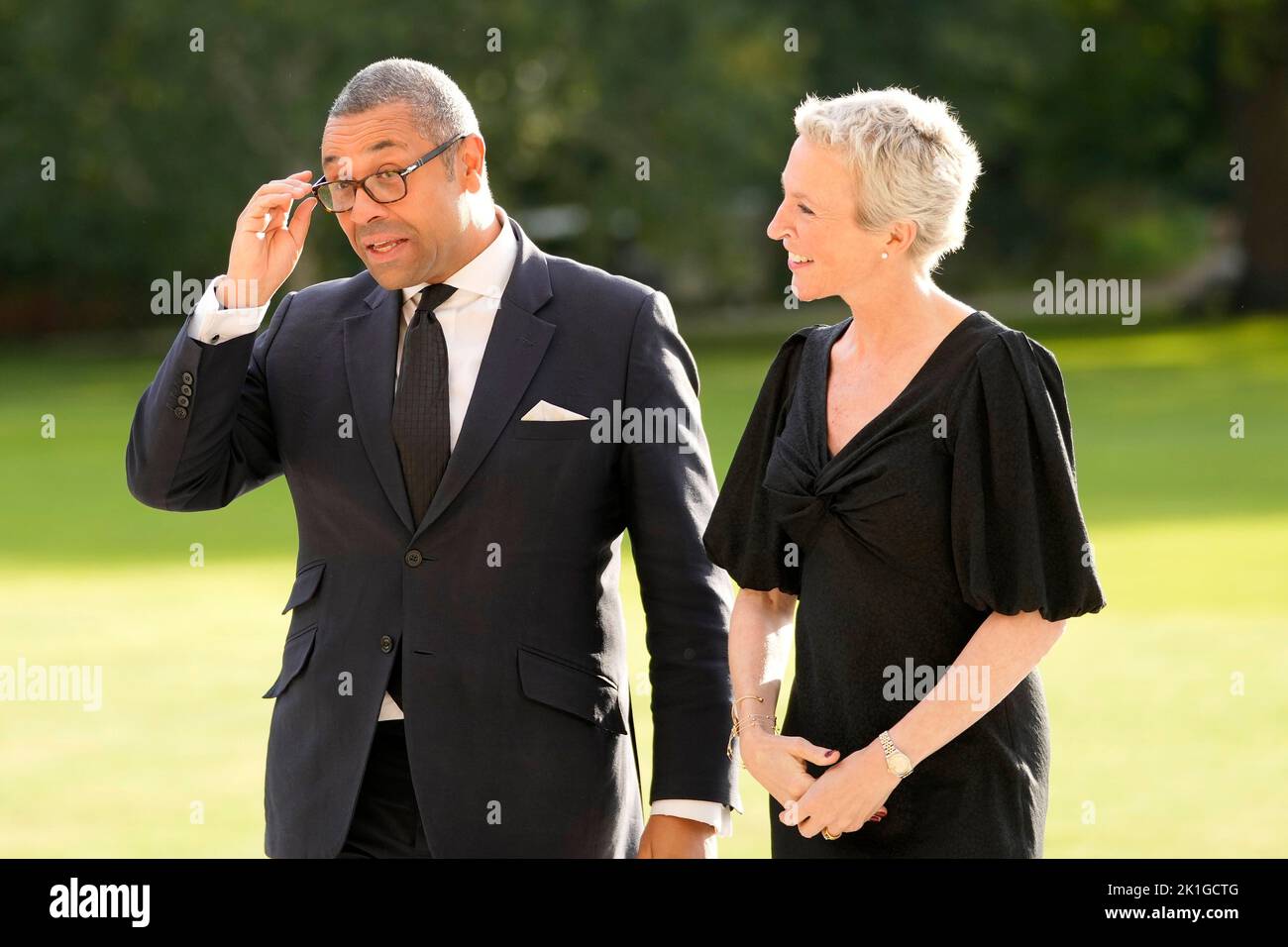 Foreign Secretary James Cleverly and his wife, Susannah Jane arrive for ...