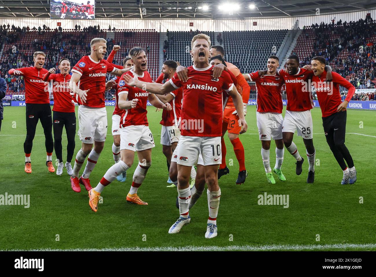 ALKMAAR , 18-09-2022 , AFAS Stadion , Dutch football , Eredivisie ...