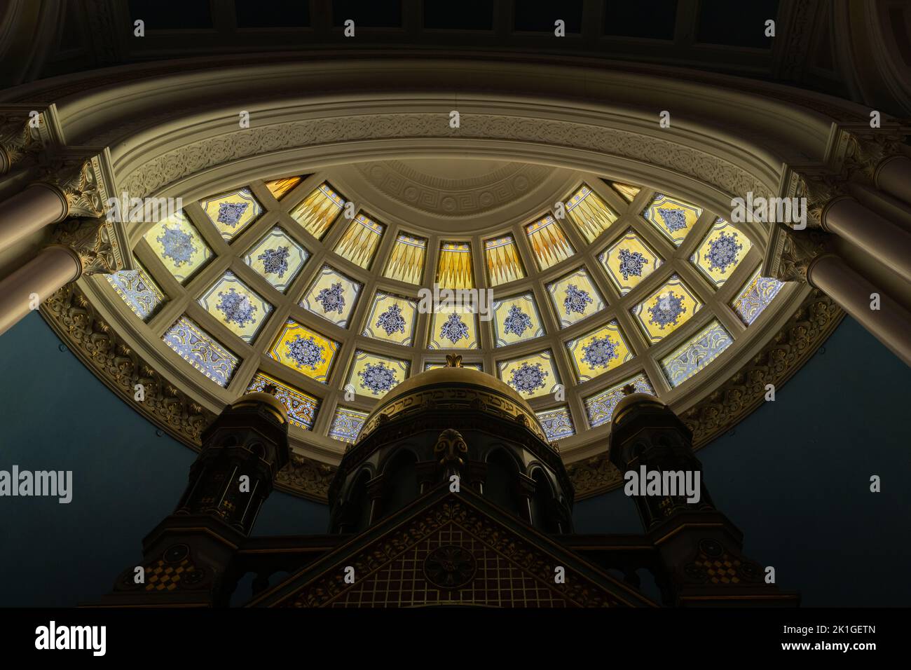 Garnethill Synagogue interior, Glasgow, Scotland, UK Stock Photo - Alamy
