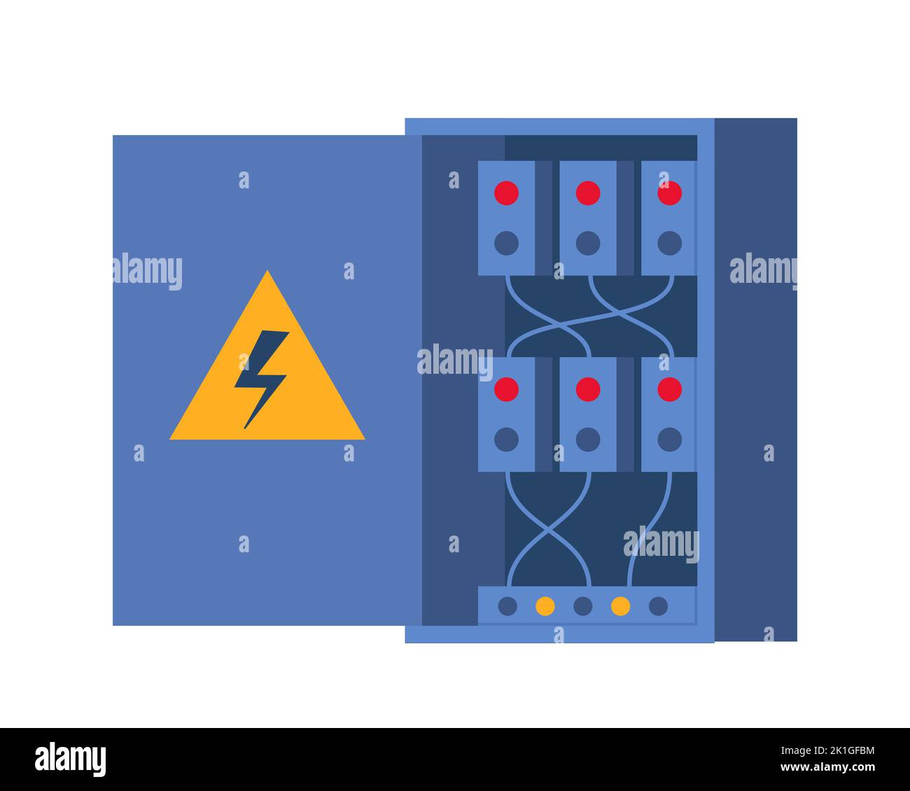 Electrical distribution board Stock Vector Images - Alamy