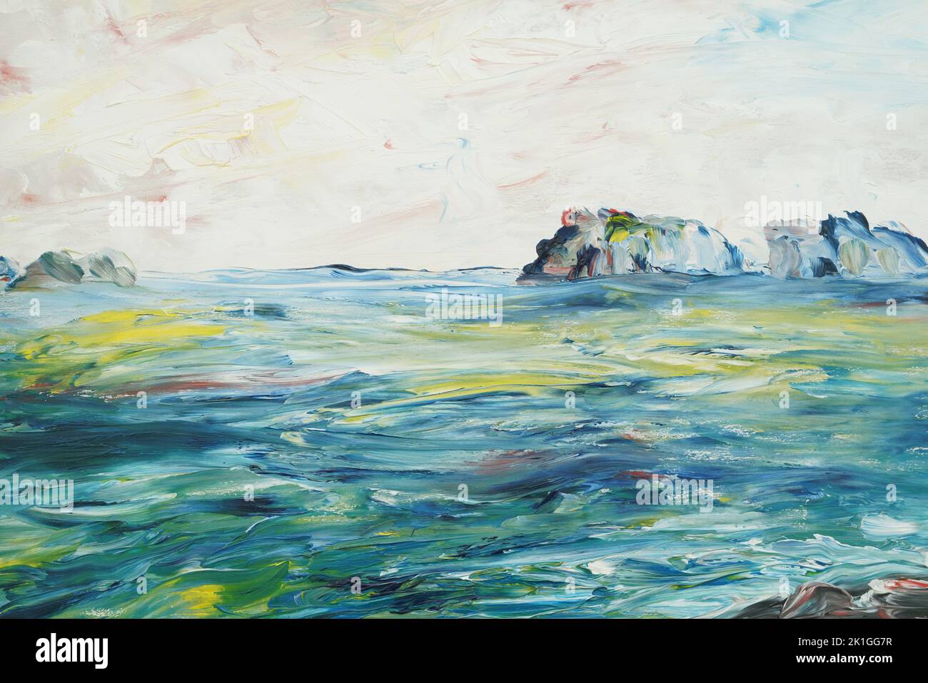Jack B Yeats, off the Irish coast, 1942 oil on canvas Stock Photo - Alamy