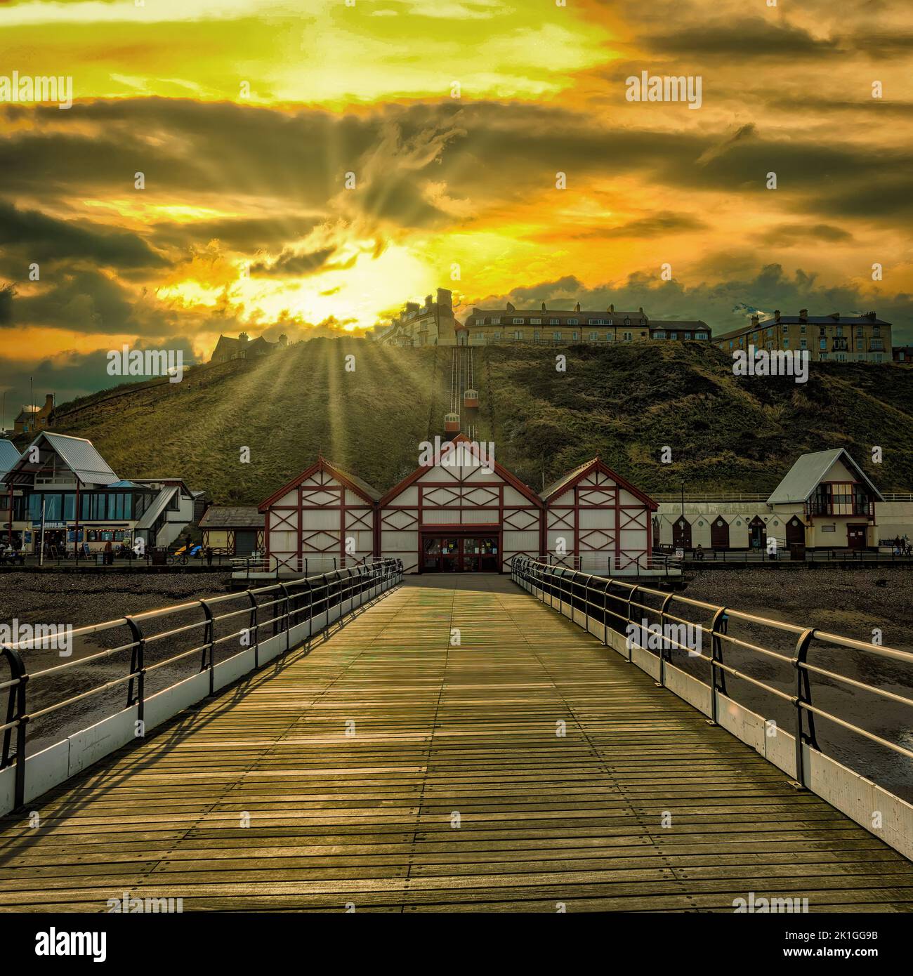 The Saltburn Cliff Railway is the oldest, working water balanced ...