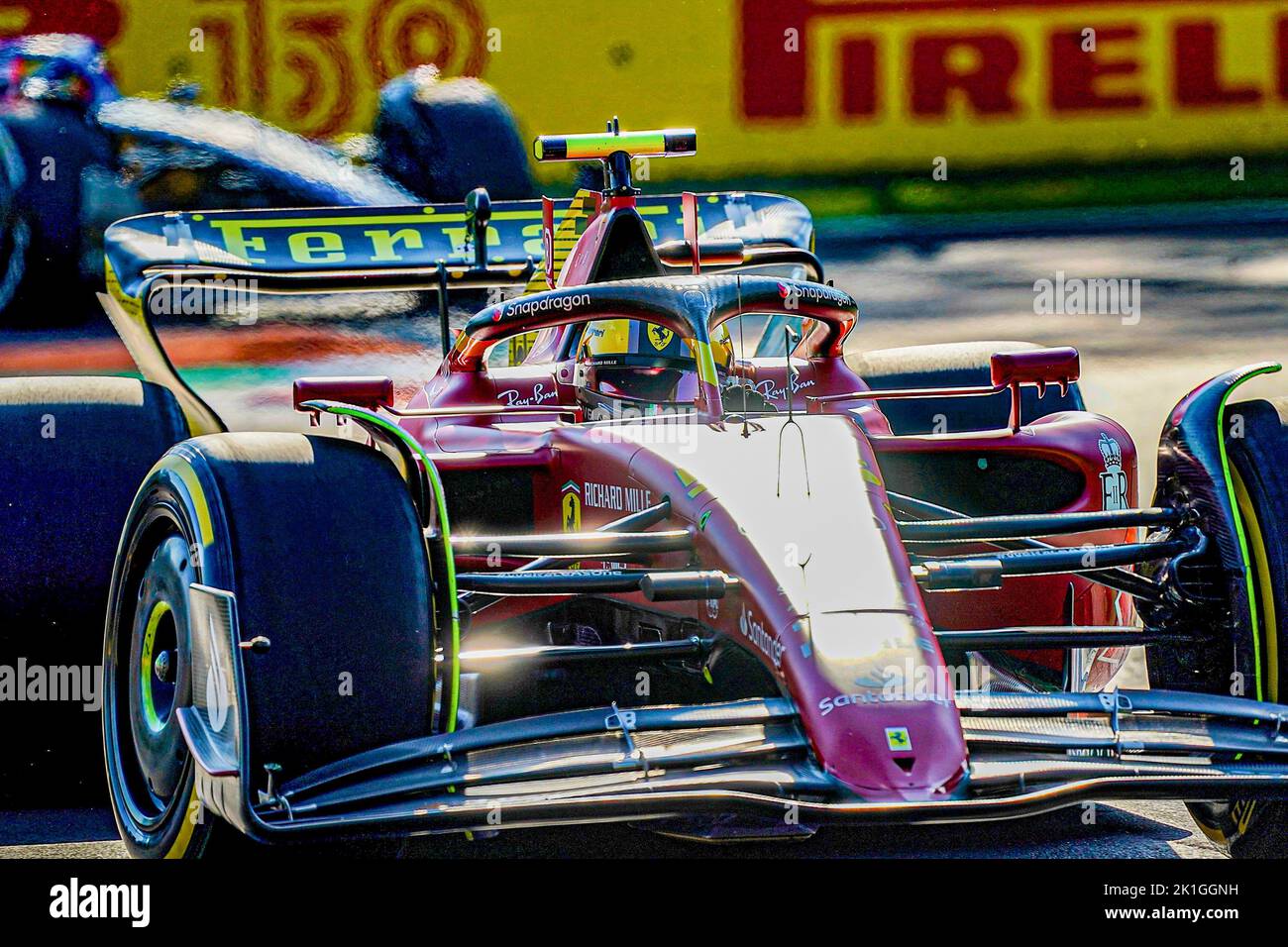 Carlos Sainz (SPA) Ferrari F1-75 during Formula 1 Italian Grand Prix in ...