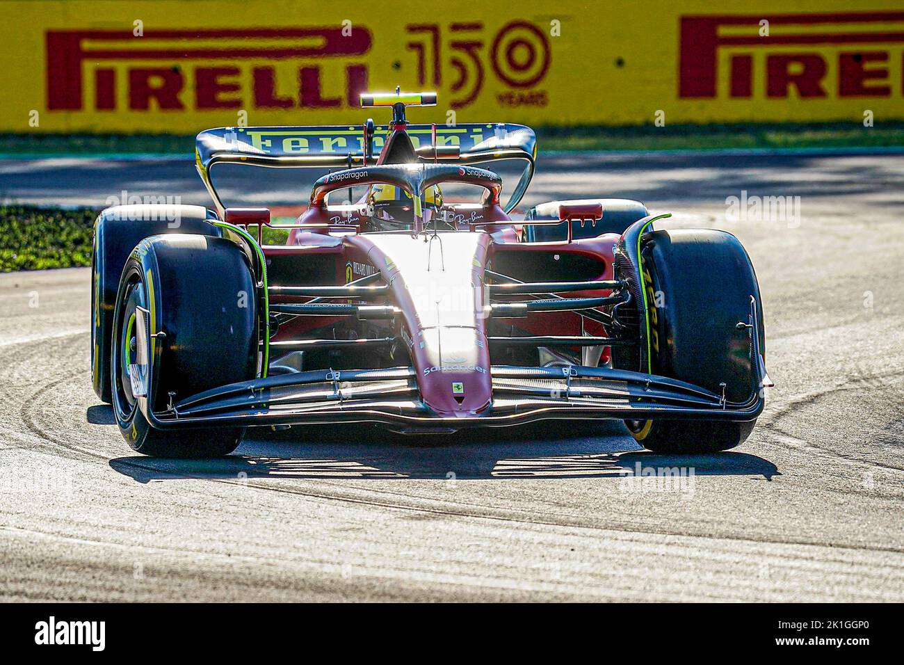 Carlos Sainz (SPA) Ferrari F1-75 during Formula 1 Italian Grand Prix in ...