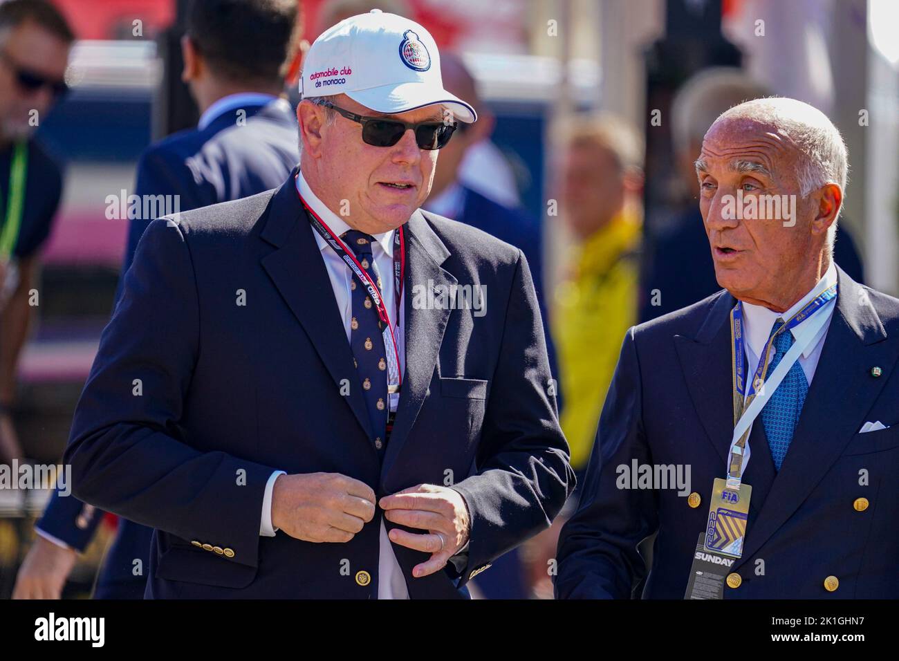 Prince Albert of Monaco (MON) with Angelo Sticchi Damiani (ITA Stock ...