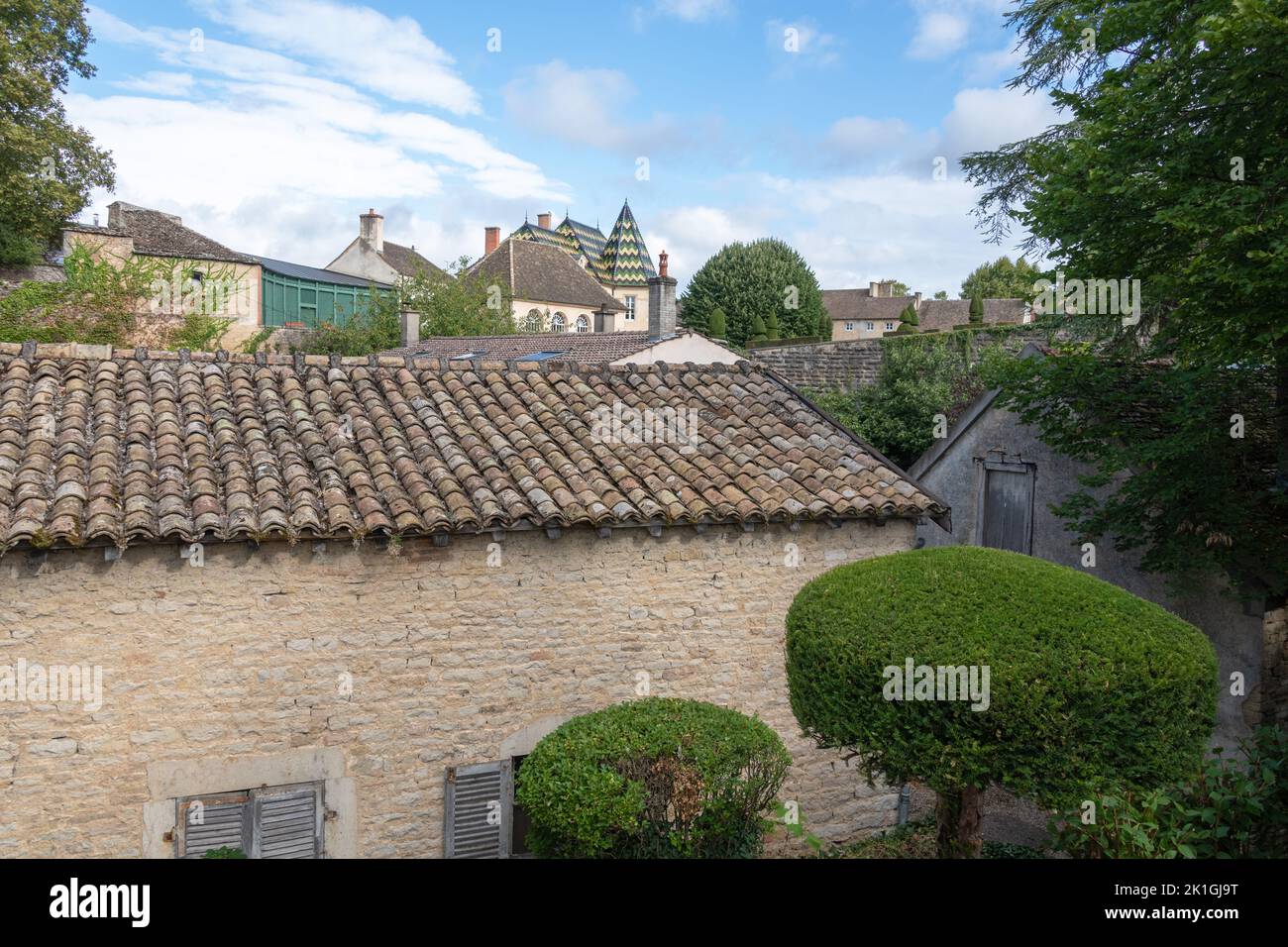 Chateau De Beaune and its outbuildings in Beaune, Burgundy France Stock ...