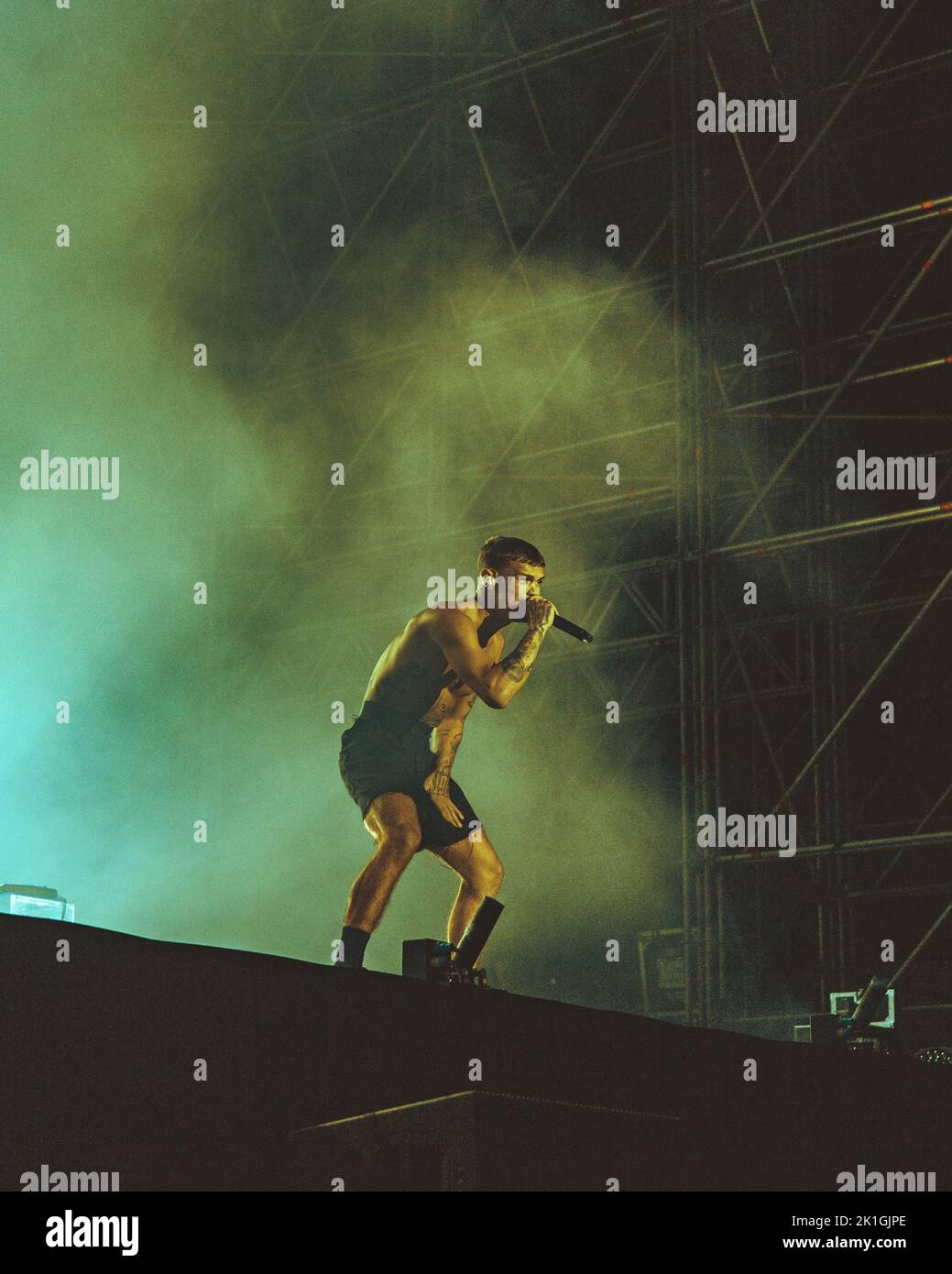 17/09/2022 - Italian rapper BLANCO performing live at Ippodromo SNAI in ...