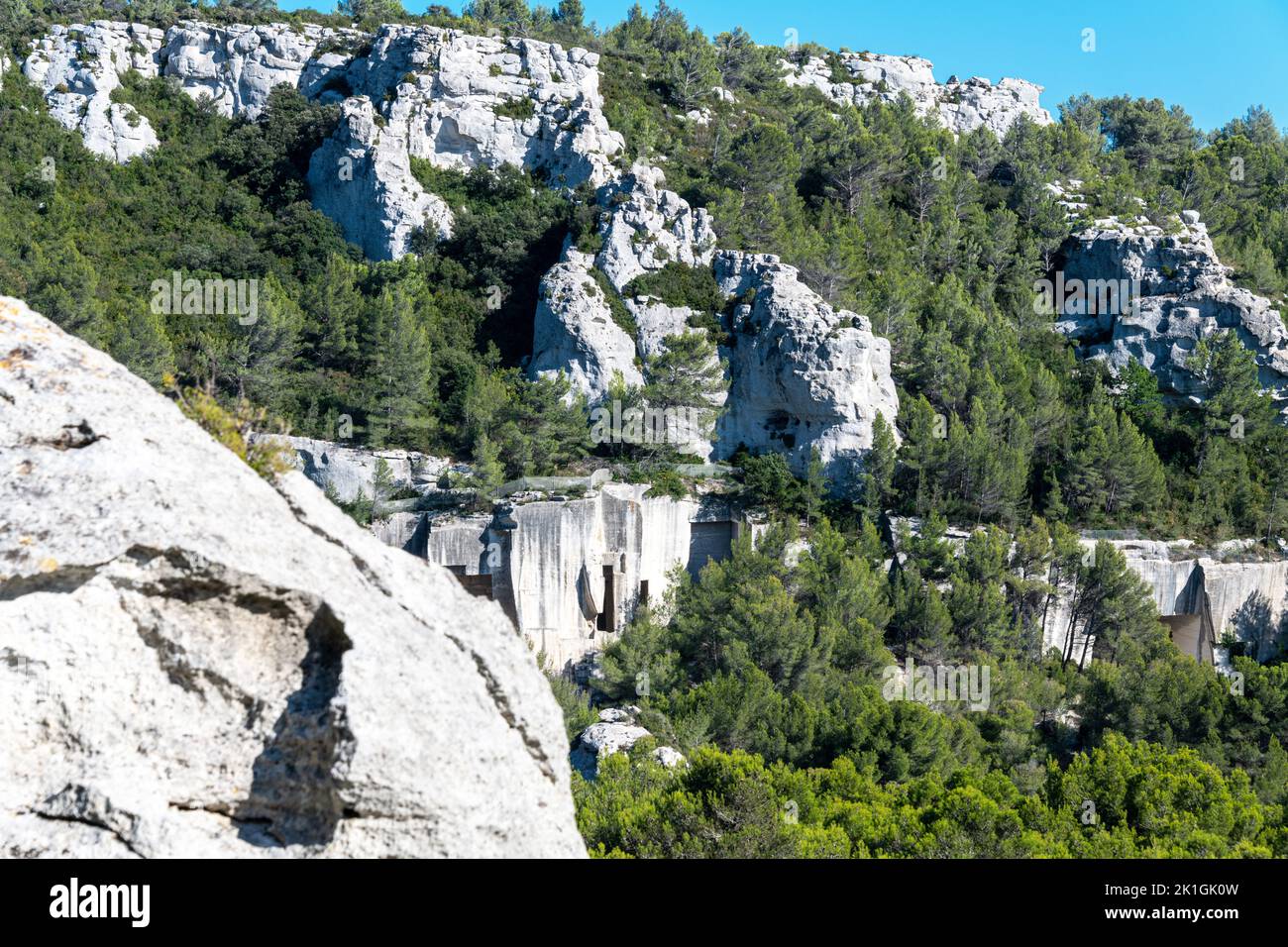 The Alpilles Mountains in Bouches-du-Rhône, Provence-Alpes-Côte d'Azur ...