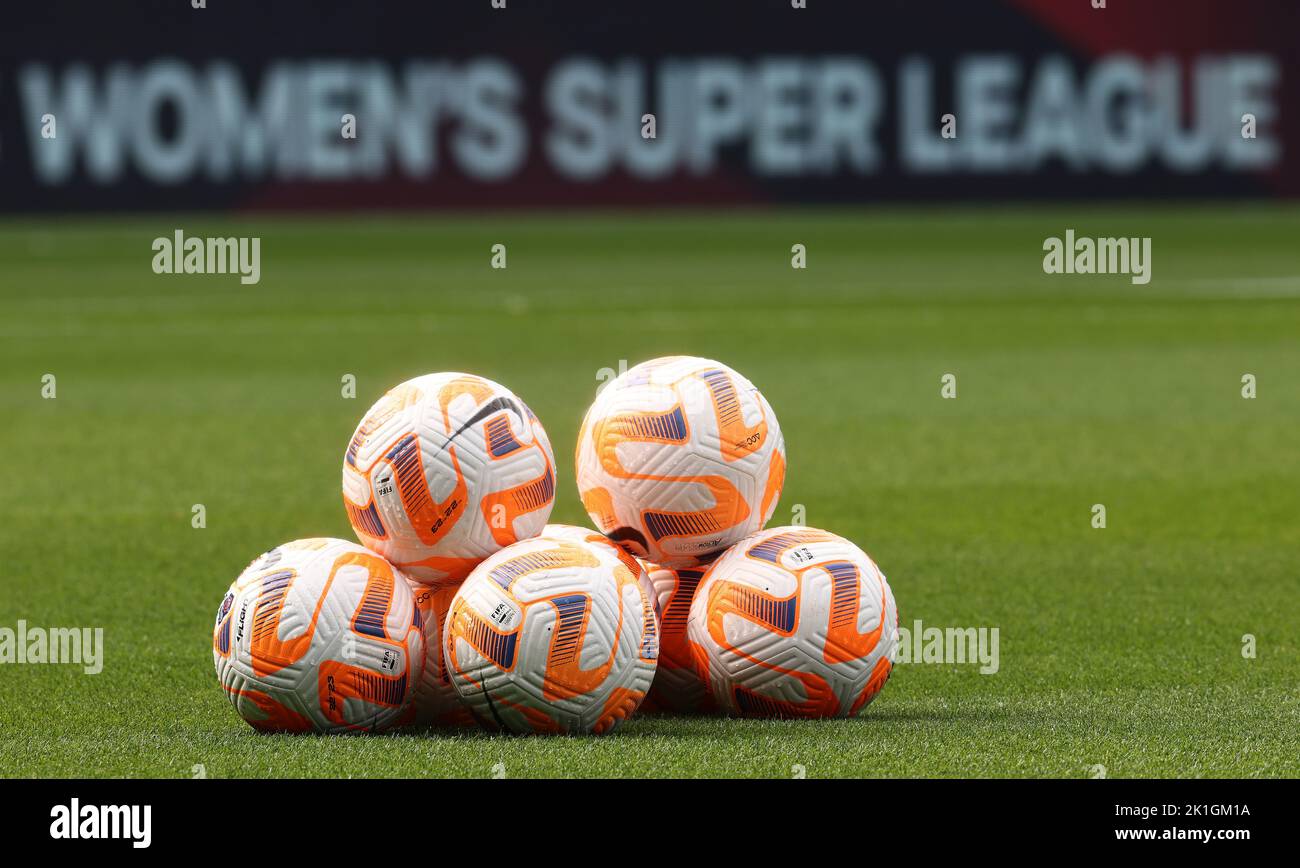 Leicester, UK. 18th September 2022. Nike Footballs before the The FA ...