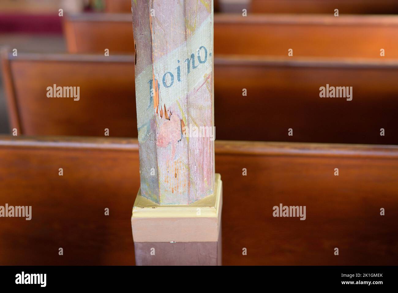 The beautiful "painted church" in Honaunau - Saint Benedict's catholic ...