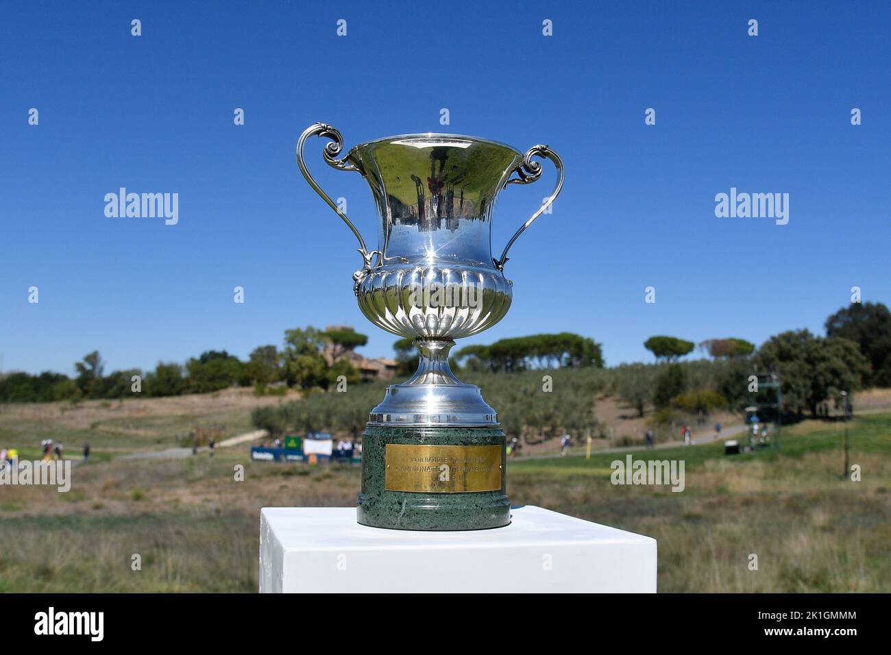 Trophy during the DS Automobiles Italian Golf Open 2022 at Marco Simone ...