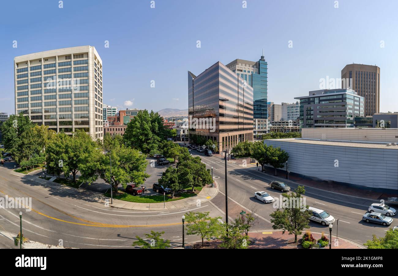 Iconic buildings that make up Boise Downtown Stock Photo - Alamy
