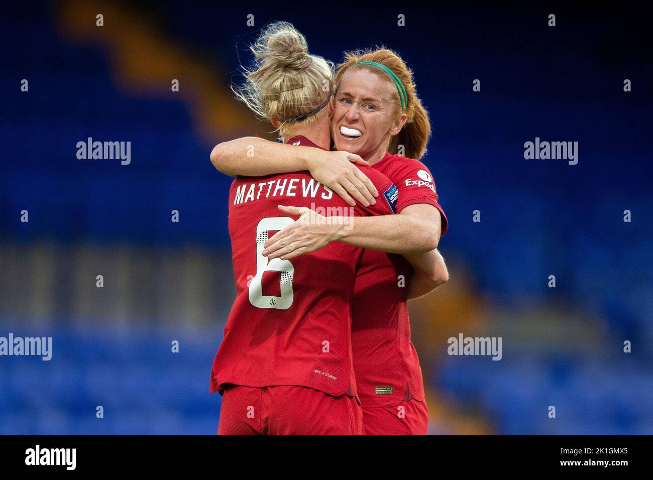 Rachel Furness #10 of Liverpool Women and Jasmine Matthews #6 of ...