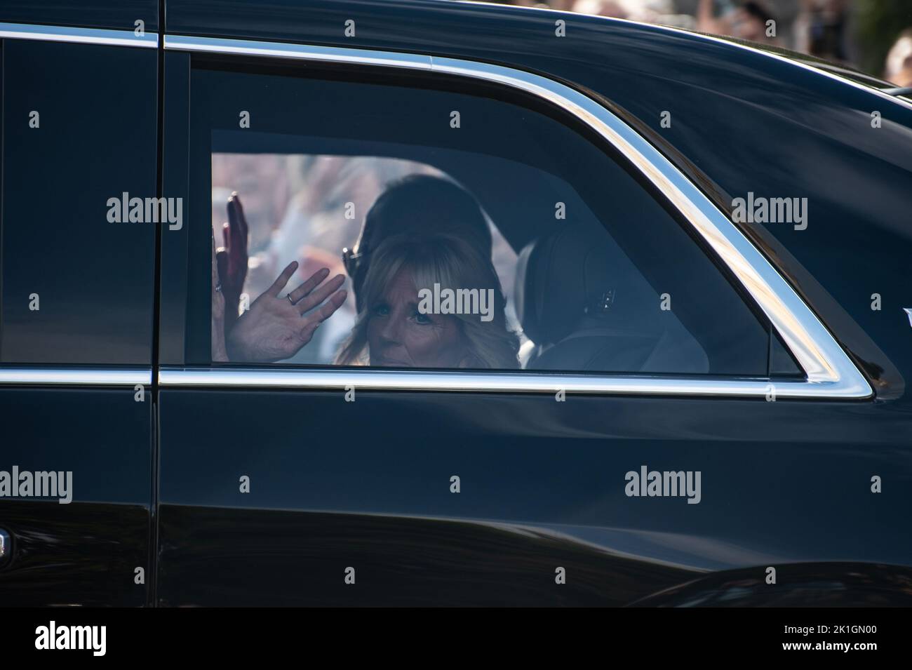 London, UK. 18th Sep, 2022. U.S. President Joe Biden and first lady ...