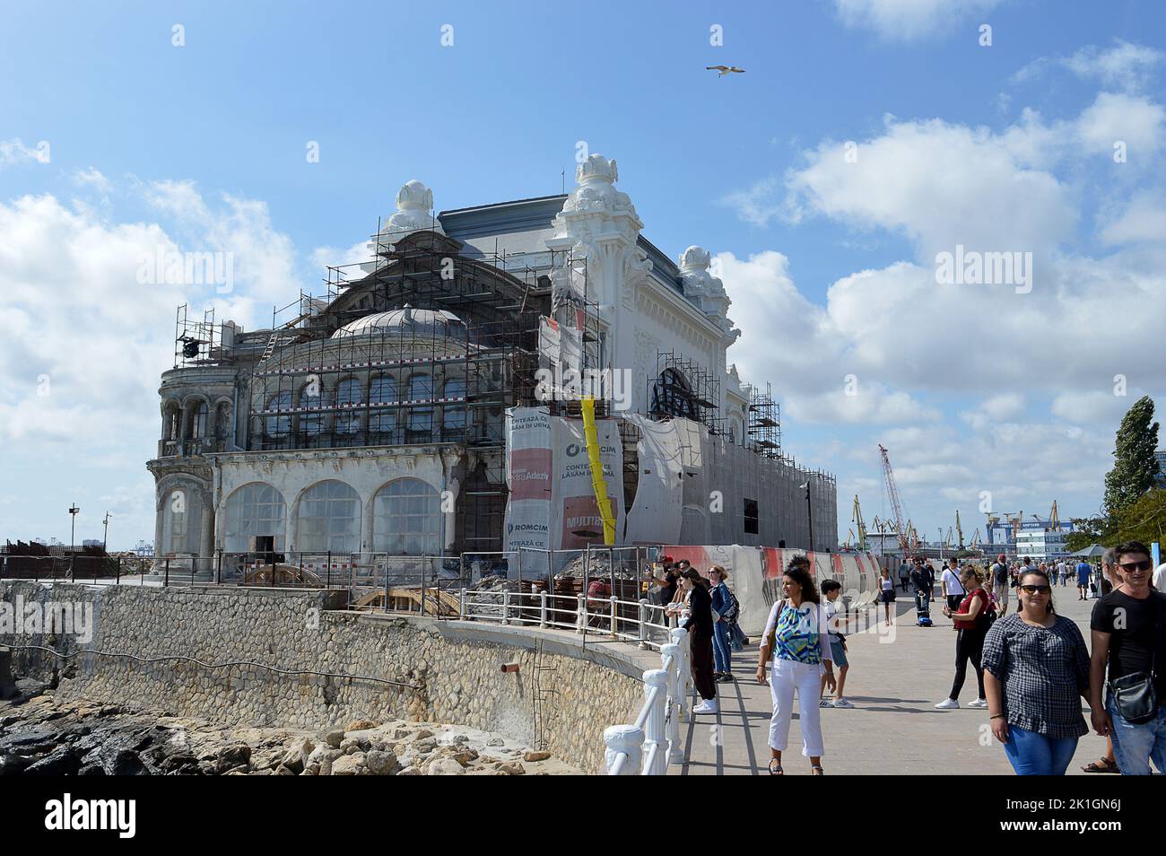 CONSTANTA, ROMANIA - SEPTEMBER 2022: The Constanța Casino on the Black ...