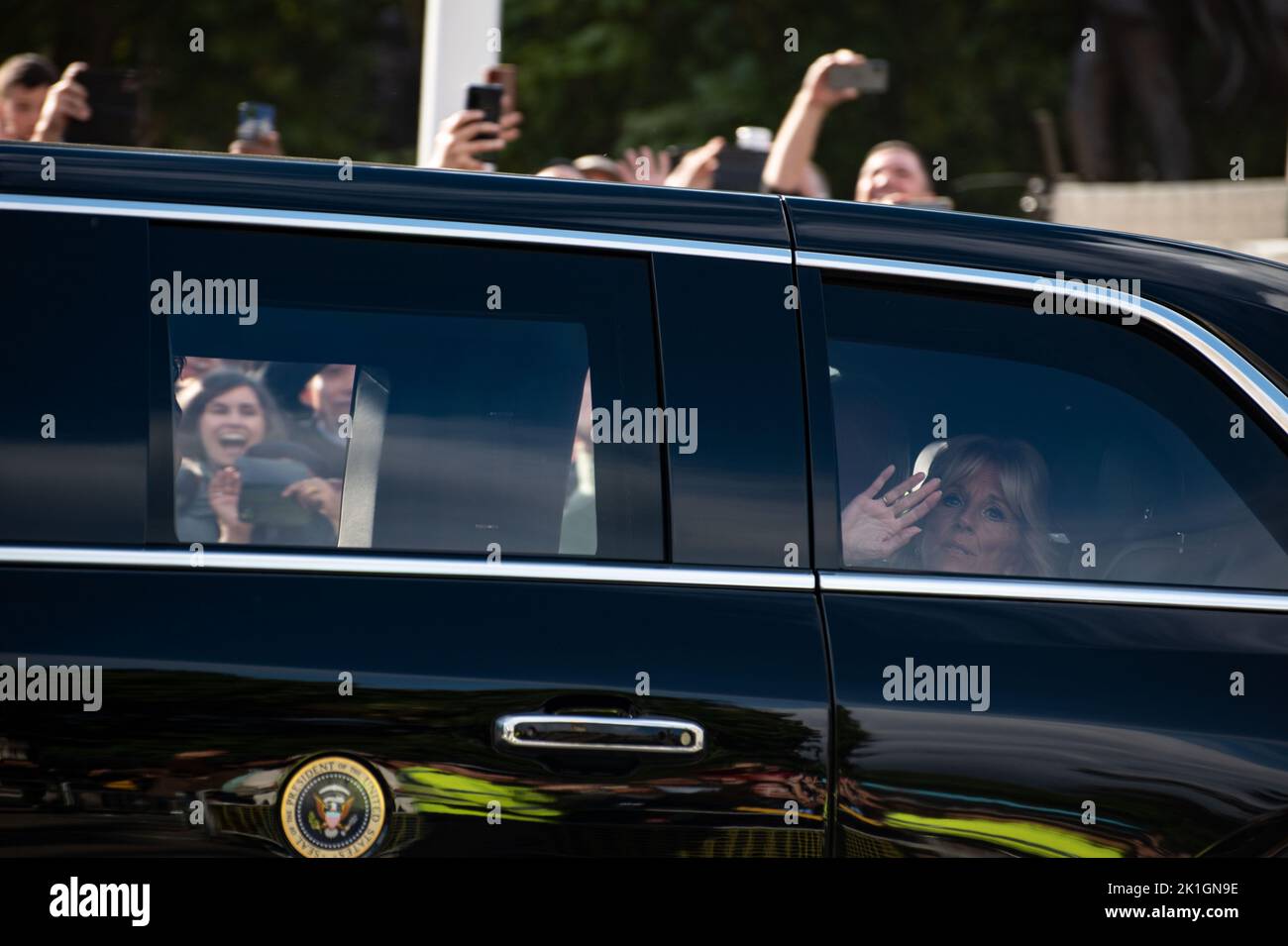 U.S. President Joe Biden and first lady Jill Biden seen arriving at ... U.S. President Joe Biden and first lady Jill Biden seen arriving at ...