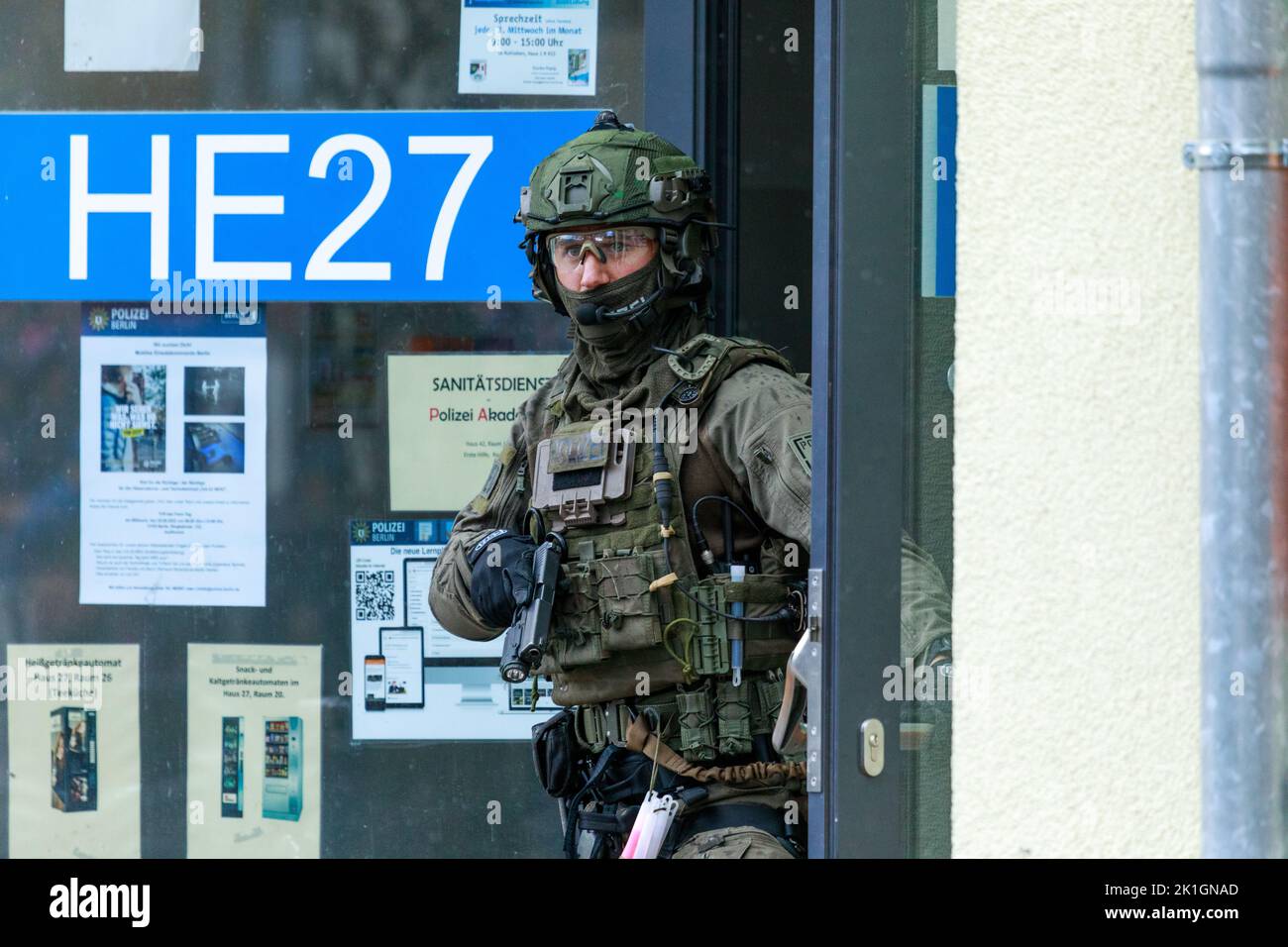 Berlin/Germany - September 18, 2022: German police tactical units, in ...
