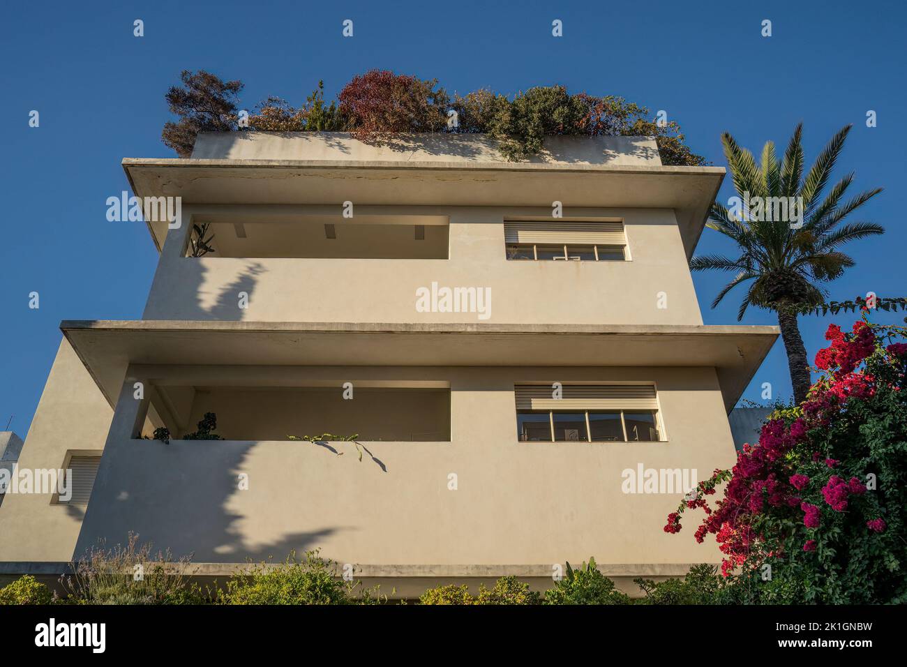 Tel Aviv, Israel - June 30th, 2022: A typical apartment building of the ...