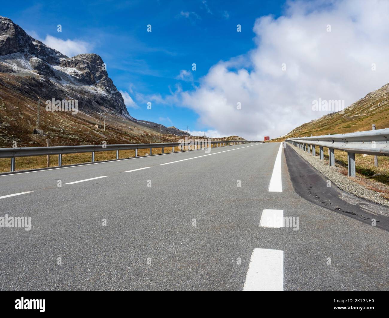 Alpine road on the Julierpass in Switzerland Stock Photo - Alamy