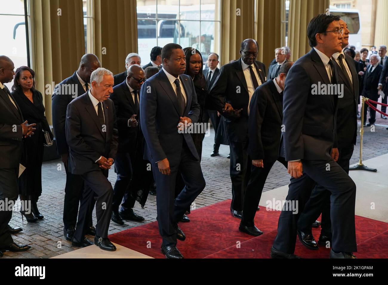 World leaders and heads of state arrive for a reception hosted by King ...