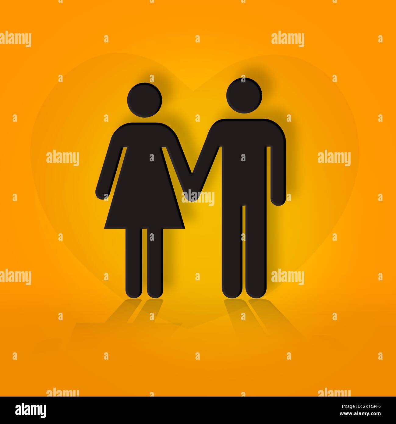Theres someone for everyone. A graphic illustration of a couple holding ...