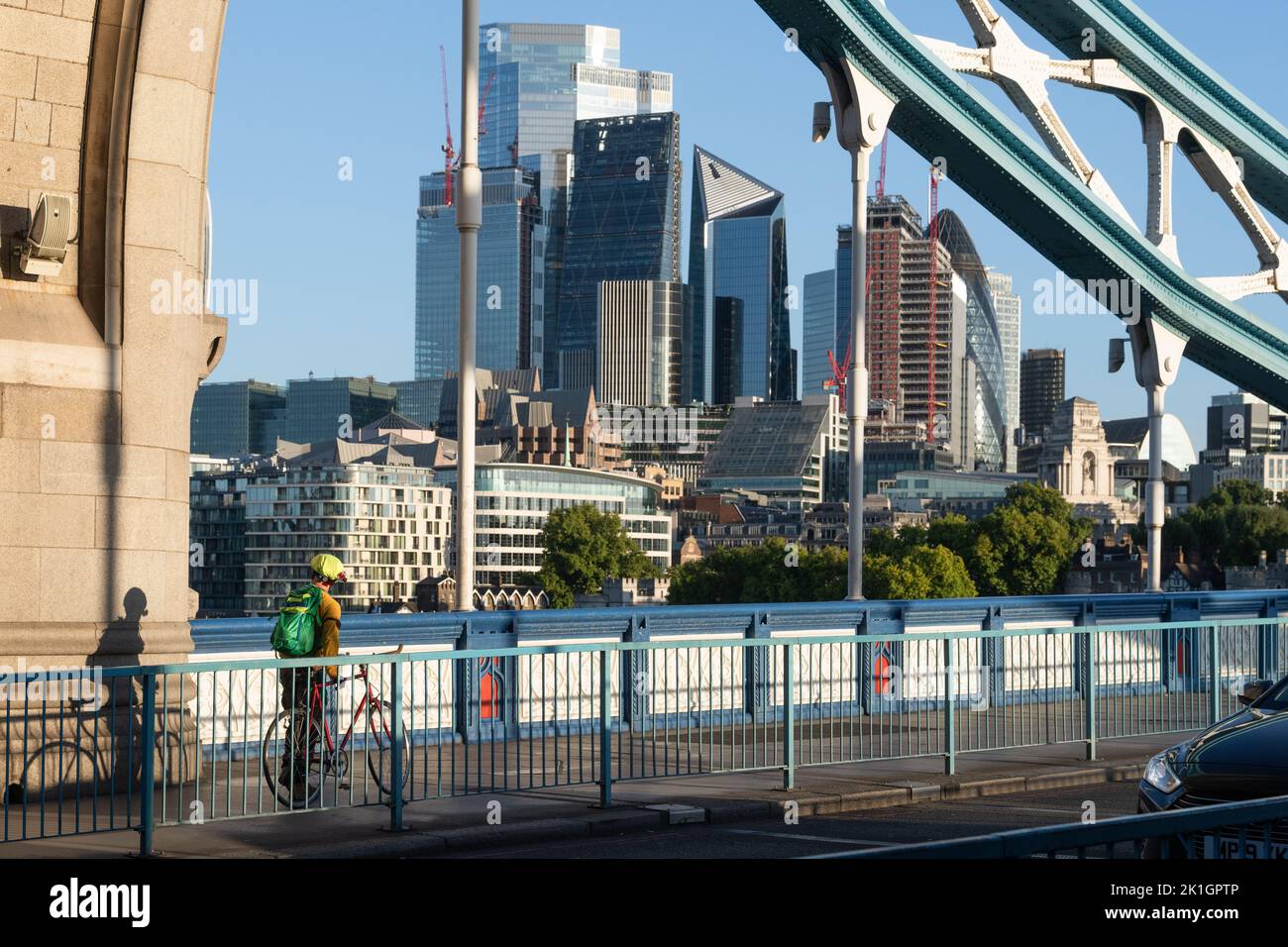 City of London Skyscrapers from Tower Bridge, London Stock Photo - Alamy