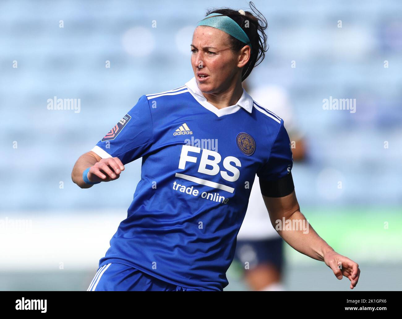 Leicester, UK. 18th September 2022. Erin Simon of Leicester City during ...