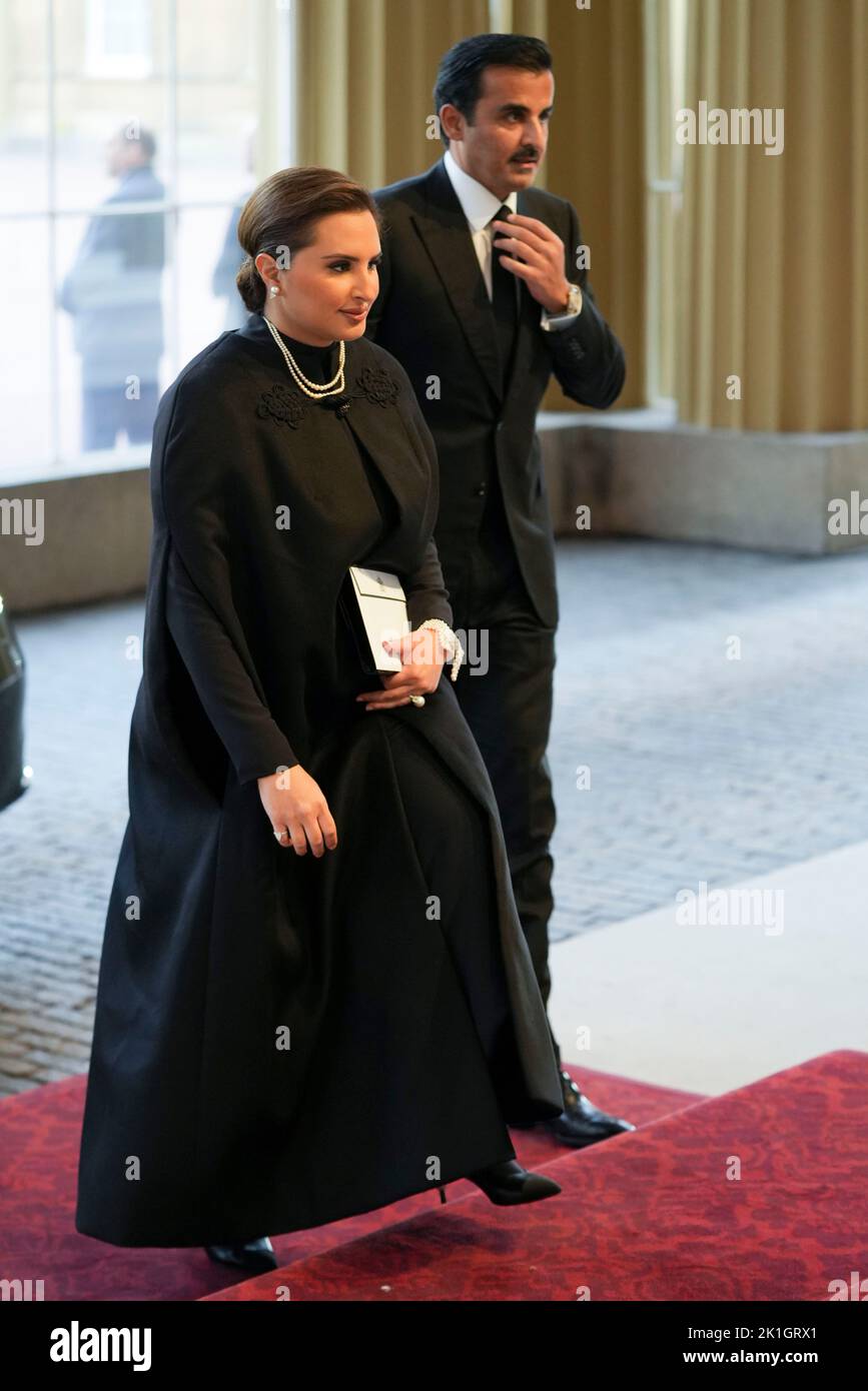 Emir of Qatar, Tamim bin Hamad Al Thani arrives for a reception hosted ...