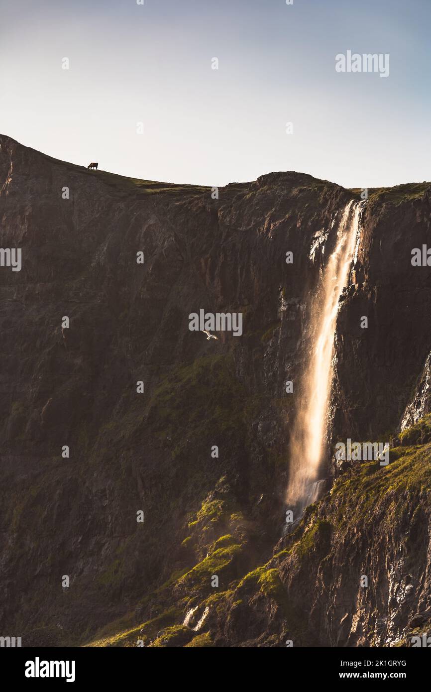 Talisker Waterfall on the Isle of Skye Stock Photo - Alamy