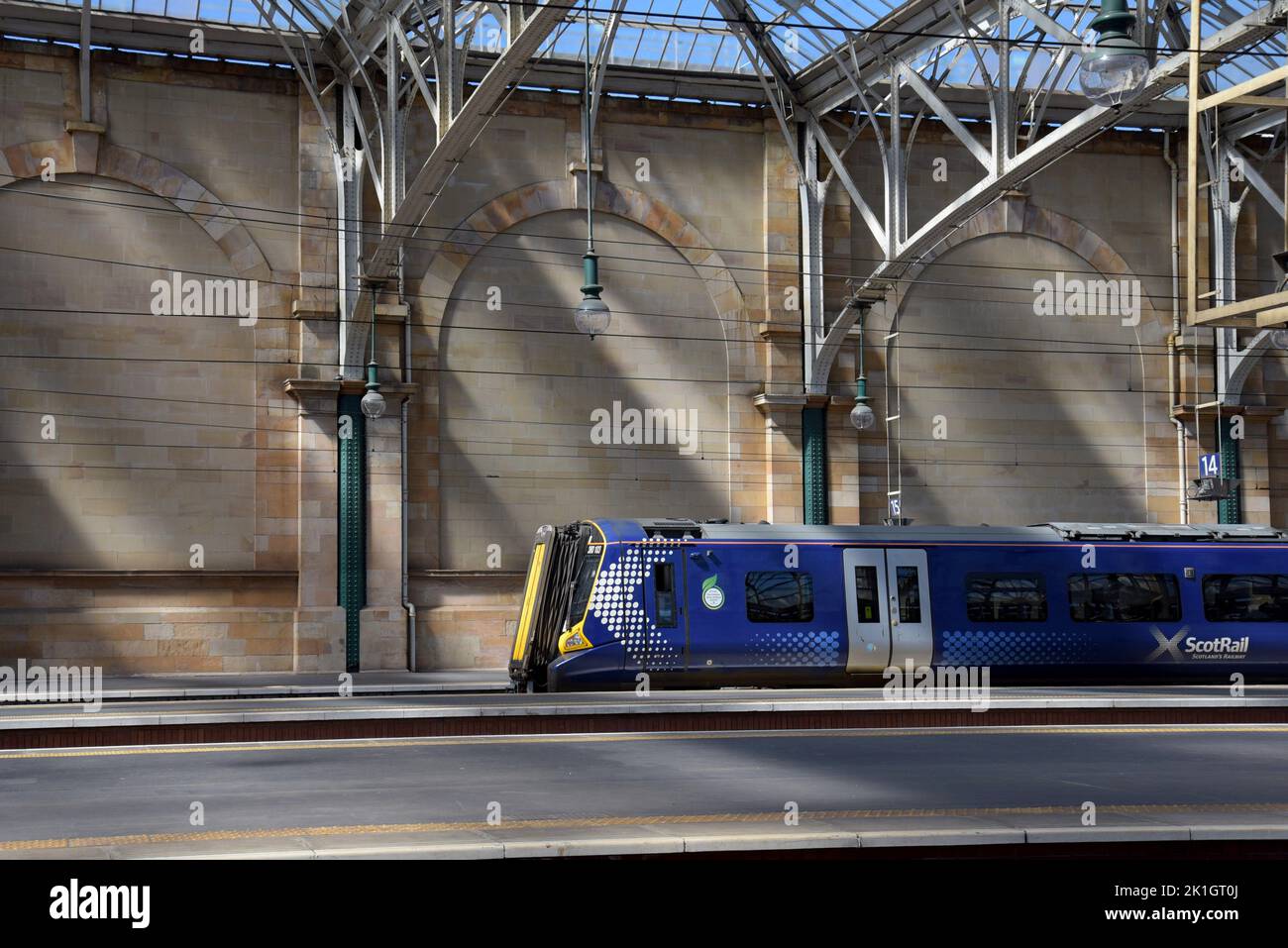 A Siemens Class 380 Desiro Electric Train Departs Glasgow Central Station Scotland Uk Stock 