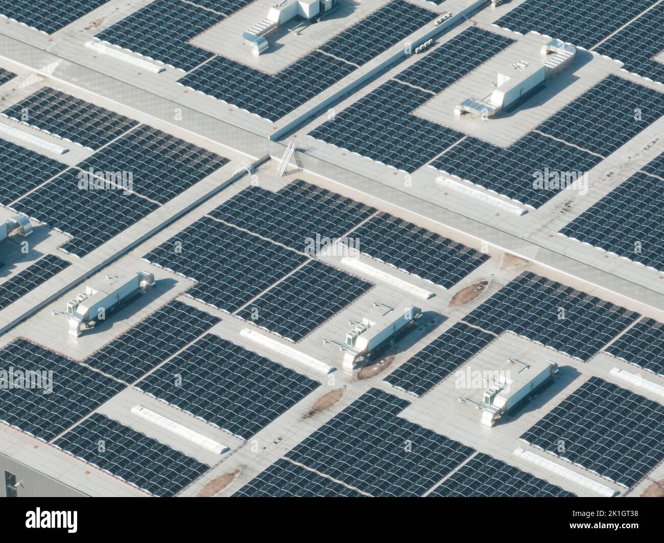 Solar panels installation on a roof. Sustainable renewable electricity ...