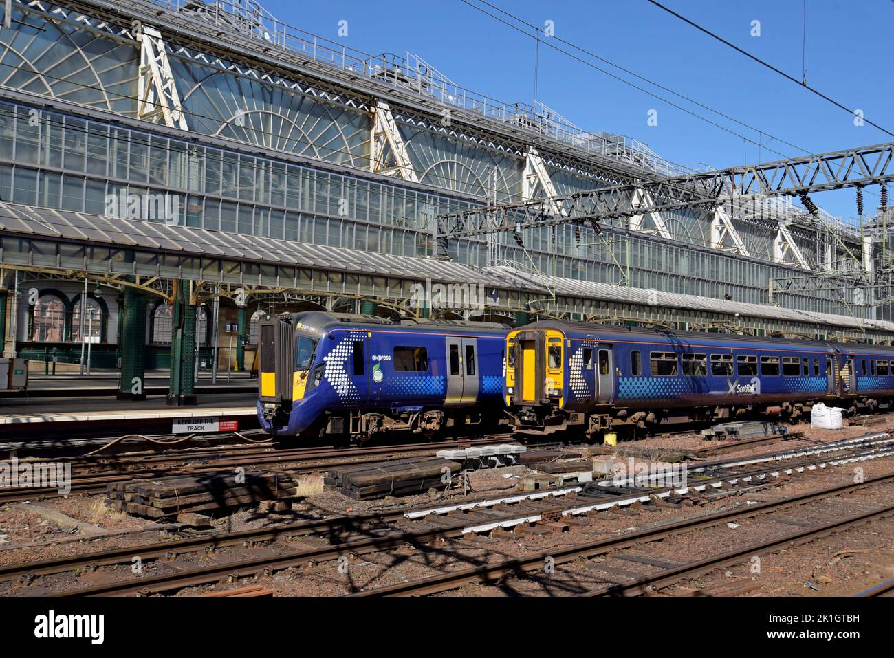 A Siemens Class 380 Desiro Electric Train And A Class 156 Super