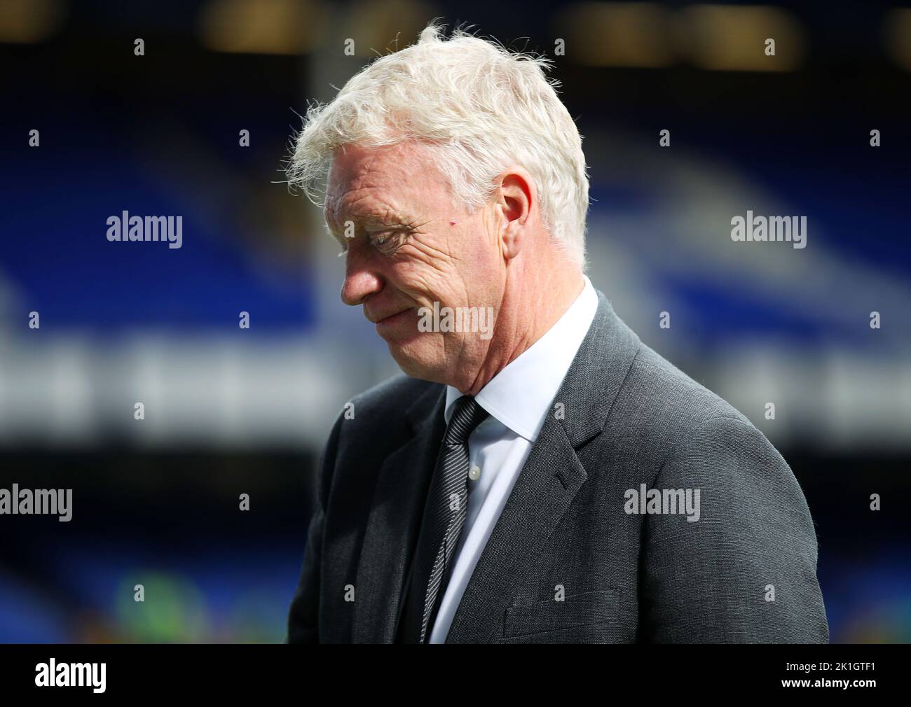 Liverpool, England, 18th September 2022. David Moyes manager of West ...